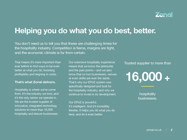 Zonal Hospitality EPoS | Connected POS System